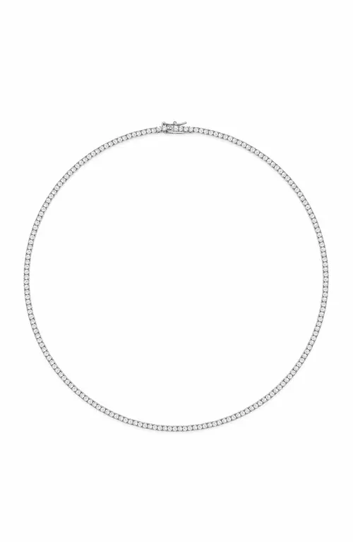 NIALAYA JEWELRY Mini Tennis Choker - Silver