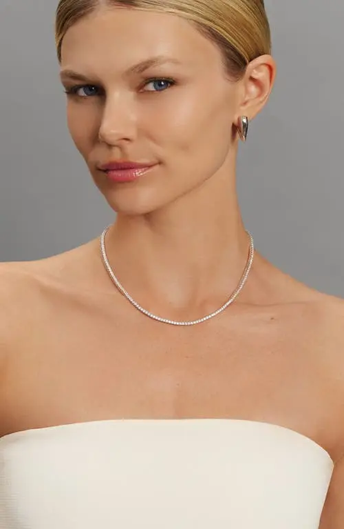 NIALAYA JEWELRY Mini Tennis Choker - Silver