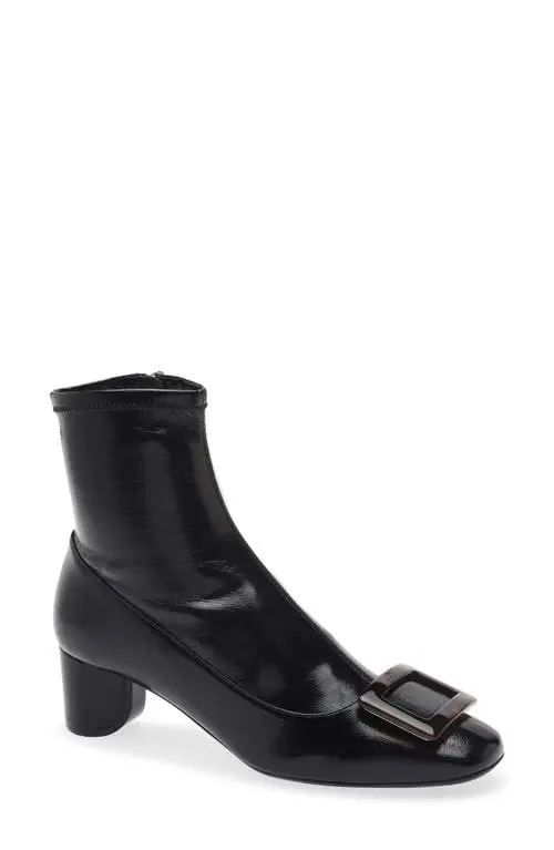 ROGER VIVIER Roundy Stretch Bootie - Nero