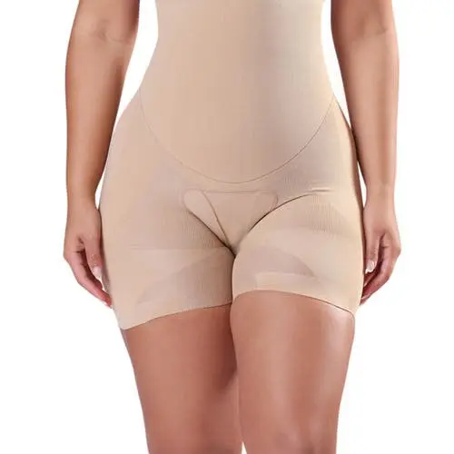 LECHERY® X Yahaira Happy Shapewear No.7 Bodysuit Double Tummy Layer Shorts - Beige