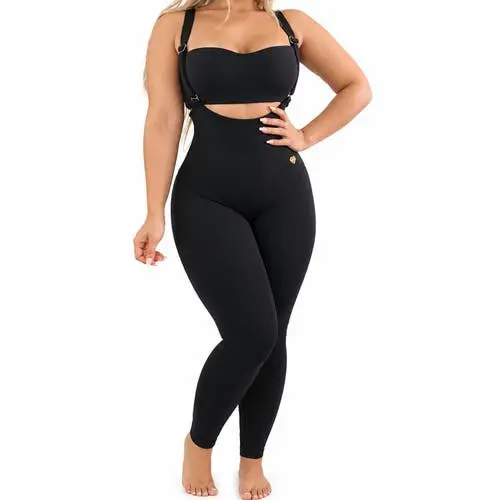 LECHERY® X Yahaira Shaping Jumpsuit With Contouring Triple Tummy Layer - Black