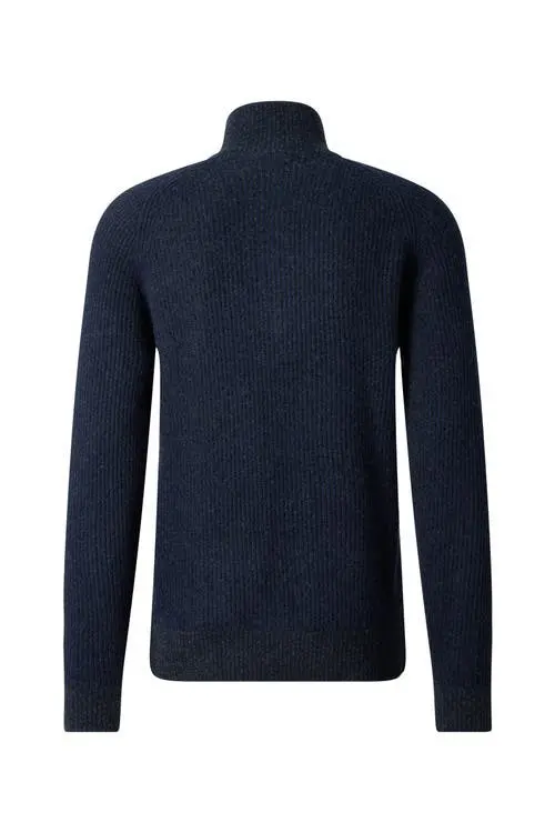 Bogner Dwayne Virgin Wool And Cashmere Turtleneck - Navy