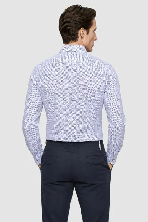 GARNET Muliana Regular-fit Print Long-sleeve Button-down Shirt