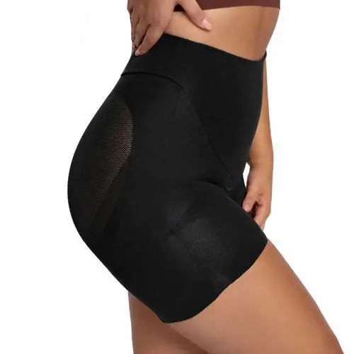 LECHERY® X Yahaira Happy Shapewear No.7 Low Waist Shorts Double Tummy Layer - Black