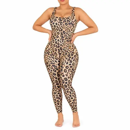 LECHERY® X Yahaira Jumpsuit With Triple Tummy Layer - Leopard