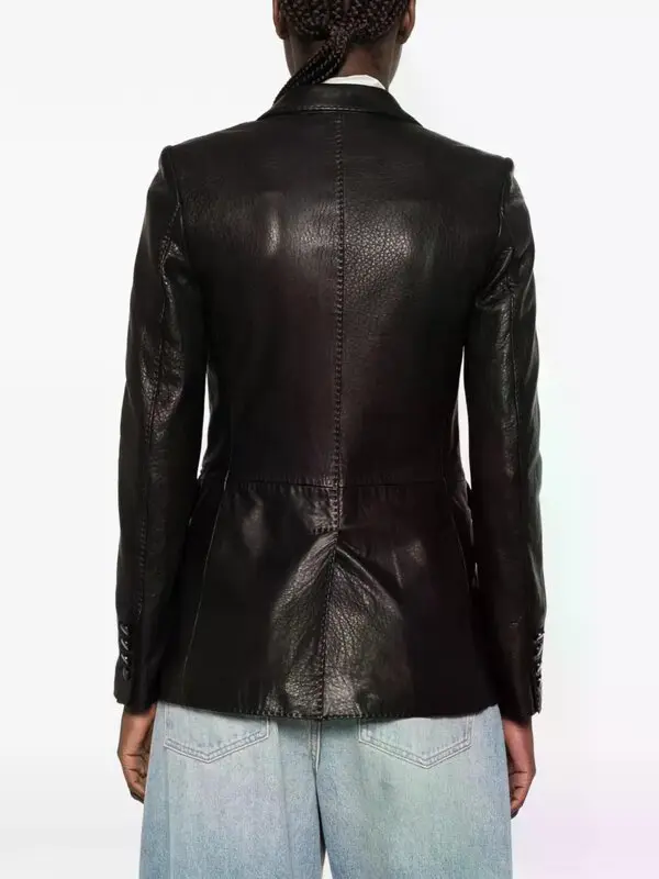 Tagliatore Sophie Single-breasted Leather Jacket