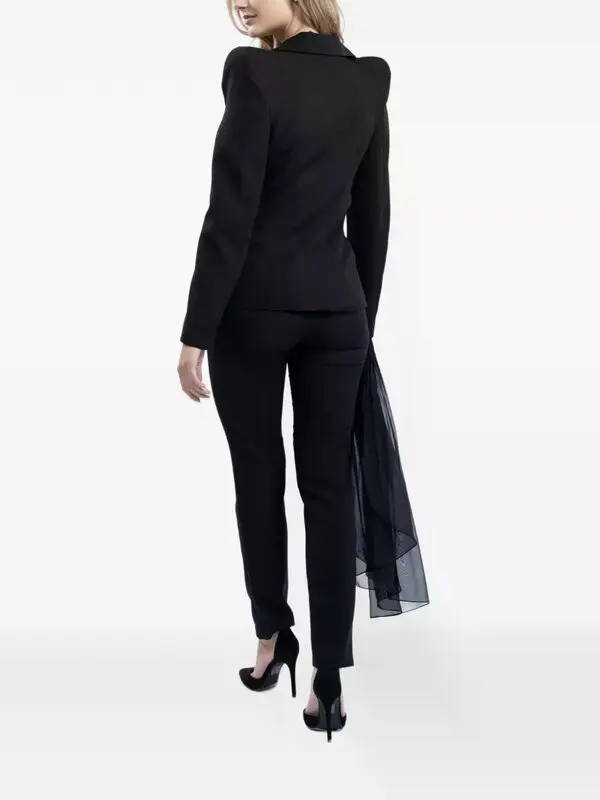 MONARH Gathered Silk-ruffle Trousers