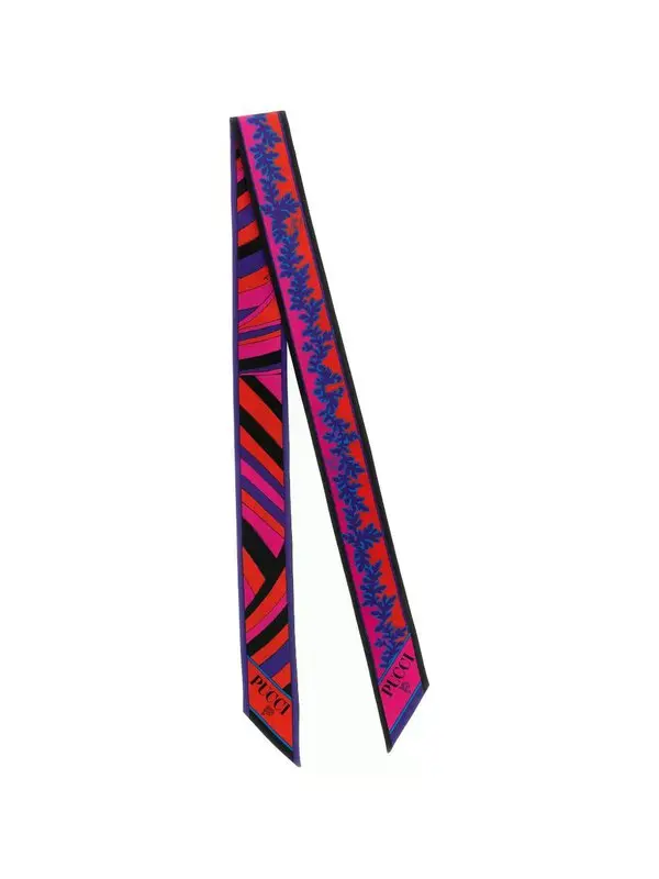 Emilio Pucci Iride And Selva Print Scarf - Red