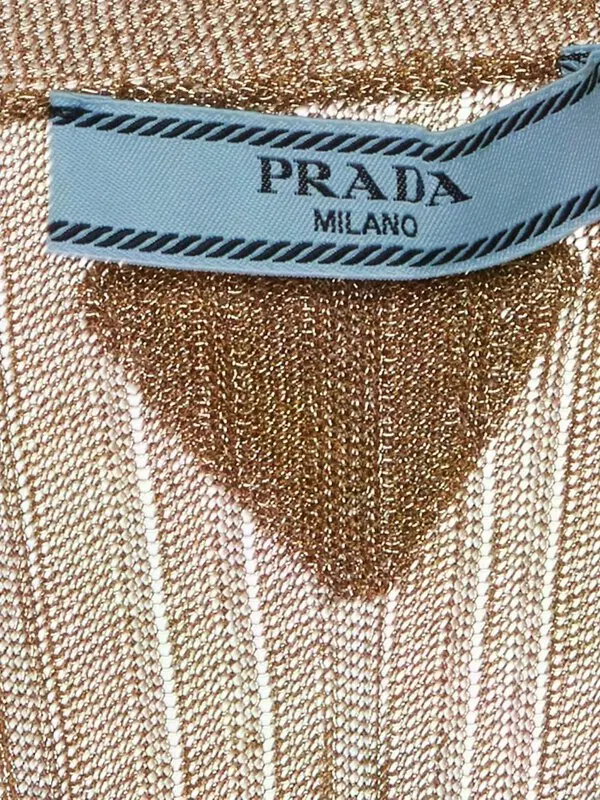 Prada 2022 Rib-knit Button-front Cardigan