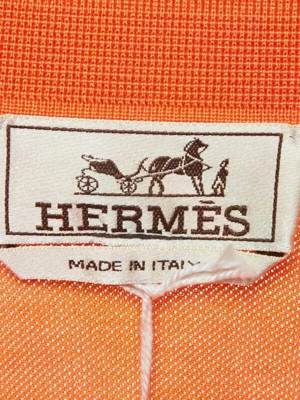 Hermès Piqué Knit Polo Shirt