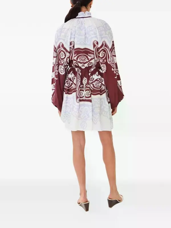 Lug Von Siga Selene Ruffled-collar Mini Dress