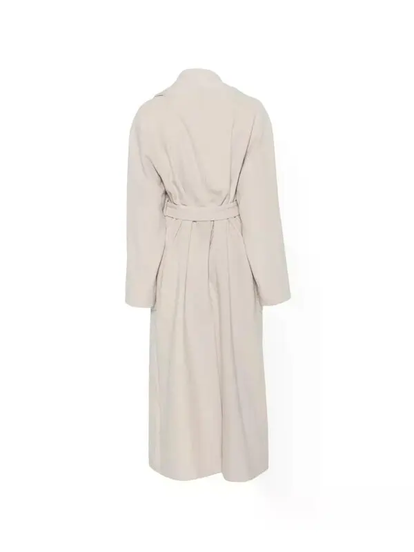 HEVO Belted Shawl-collar Coat