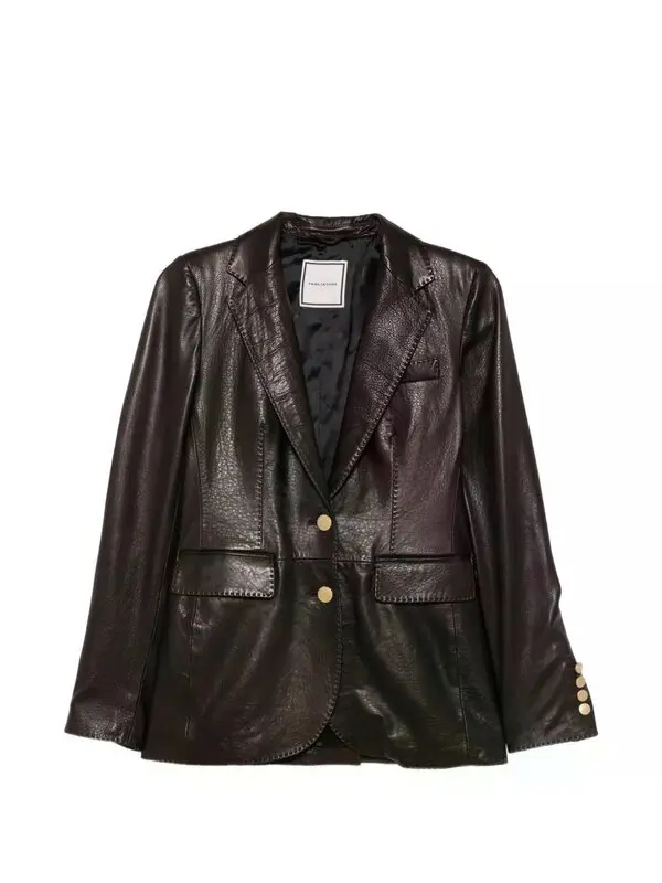 Tagliatore Single-breasted Leather Jacket