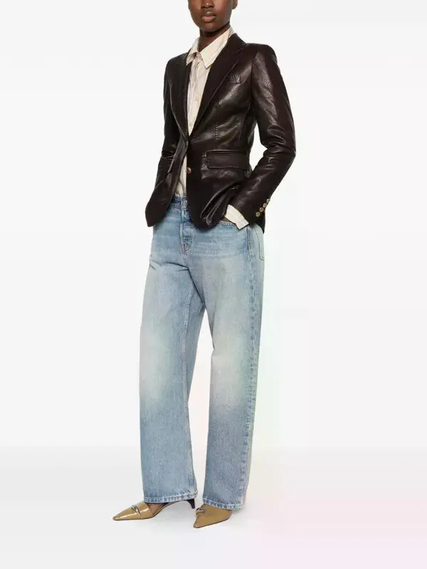 Tagliatore Single-breasted Leather Jacket