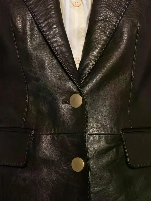 Tagliatore Single-breasted Leather Jacket