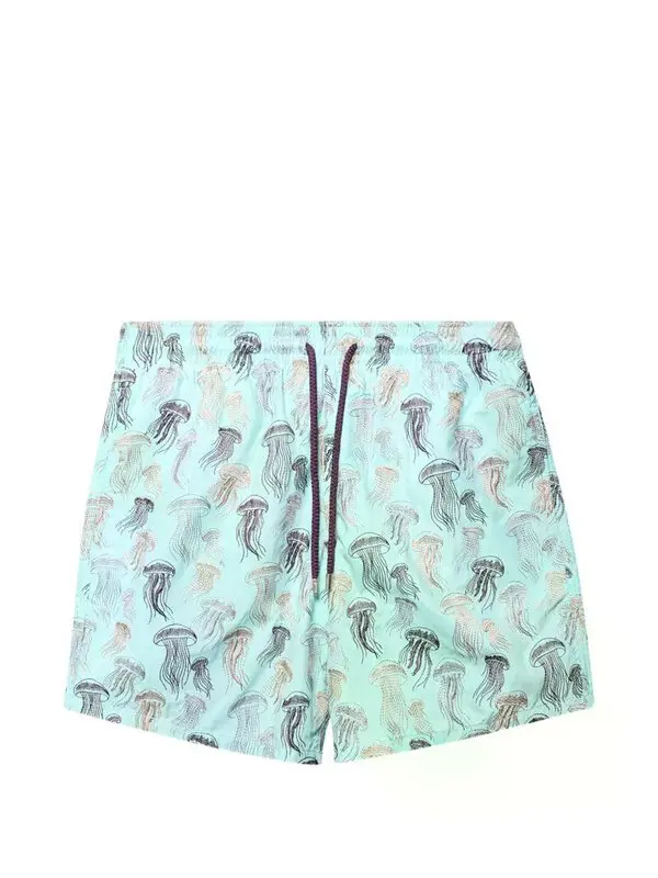 Vilebrequin Mistral Jellyfish-print Swim Shorts - Blue