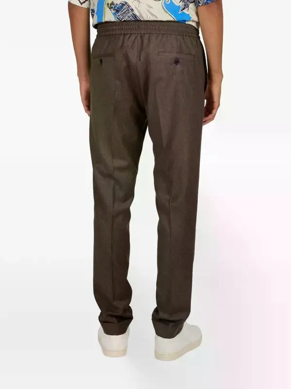 Paul Smith Drawstring-waist Cuffed-hem Trousers