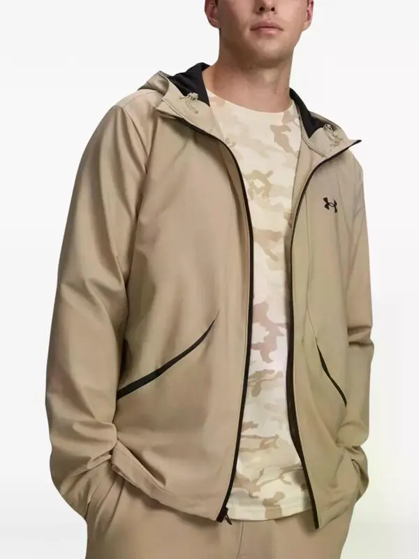 Under Armour Logo-print Zip-up Hooded Jacket
