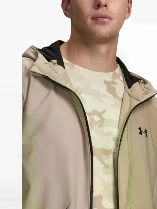 Under Armour Logo-print Zip-up Hooded Jacket