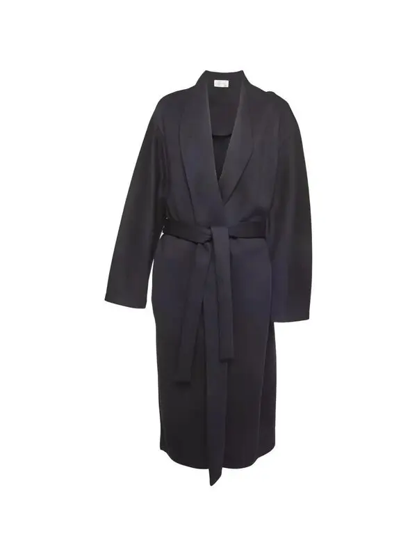 THE ROW Double-jersey Open-front Coat - Blue