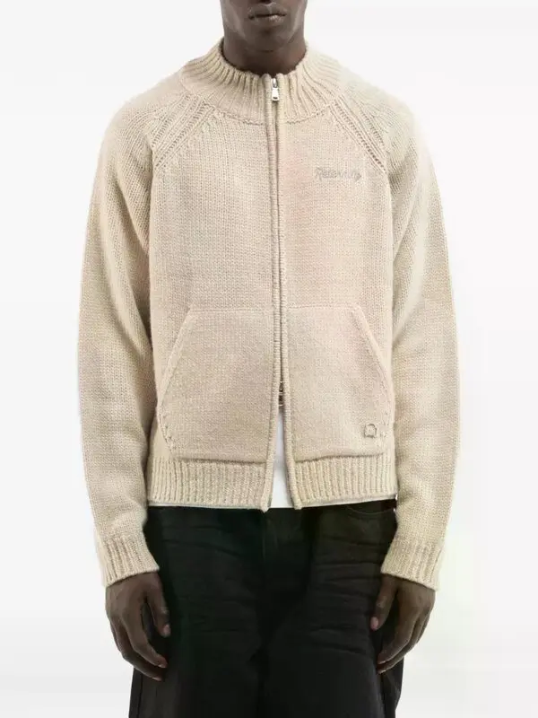 RETERNITY Clat Zip-up Sweater - Neutrals