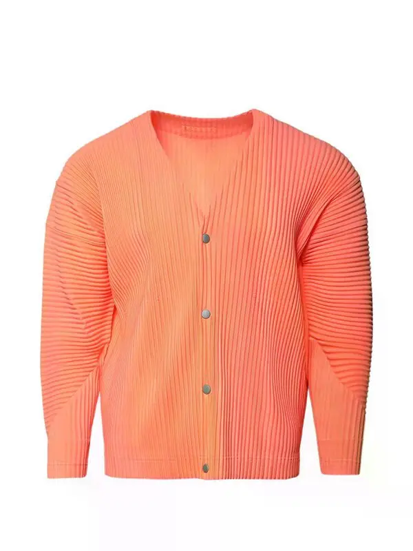 Issey Miyake V-neck Cardigan - Orange
