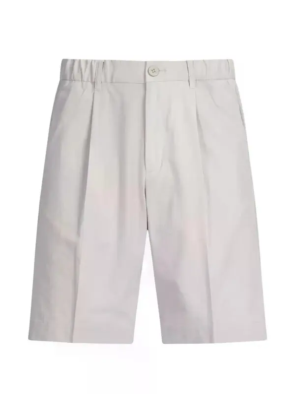 Herno Pleated Elasticated-waist Shorts - Neutrals