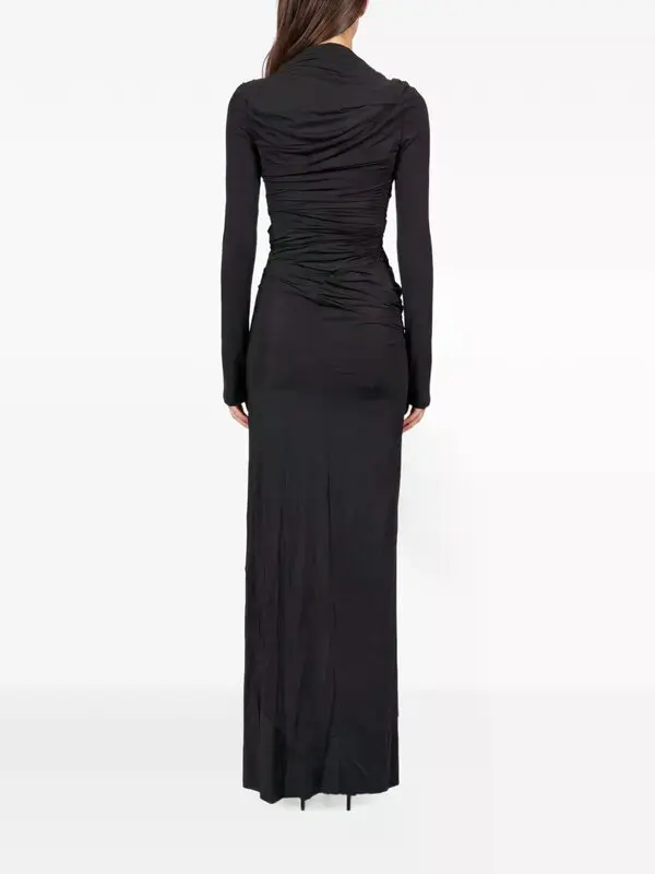 ENTIRE STUDIOS Encase Ruched Long-sleeve Maxi Dress