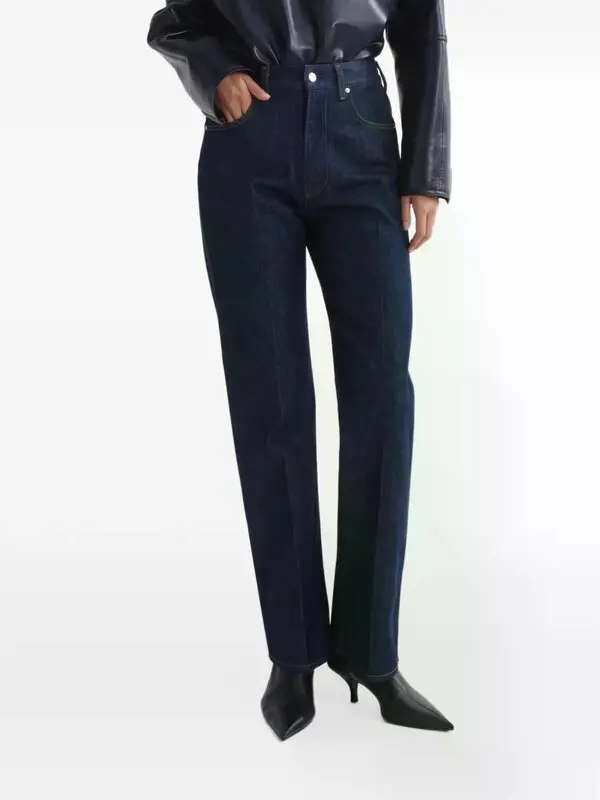 AGOLDE Morgan Pressed-crease Jeans - Blue