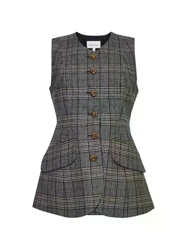 Cara Cara Tess Plaid Vest
