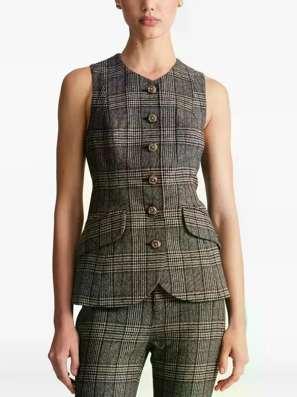 Cara Cara Tess Plaid Vest