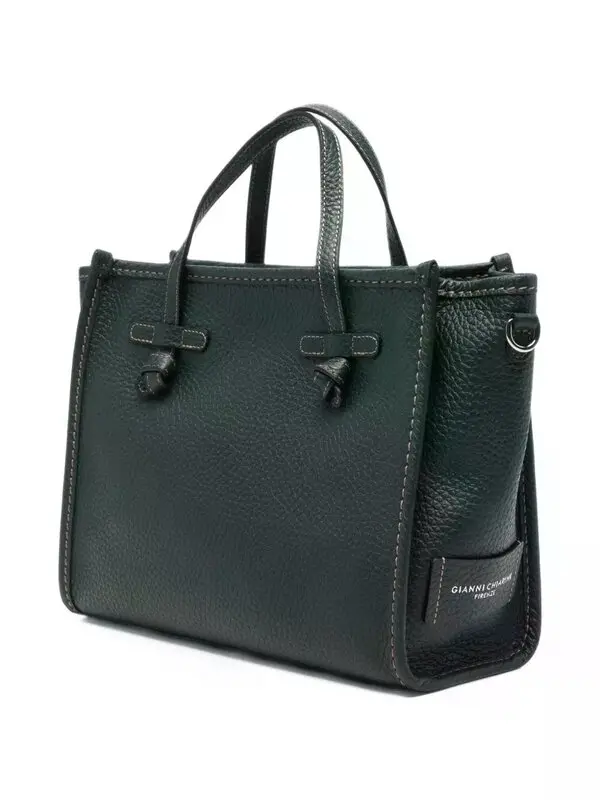 GIANNI CHIARINI Medium Marcella Pebbled Leather Tote Bag