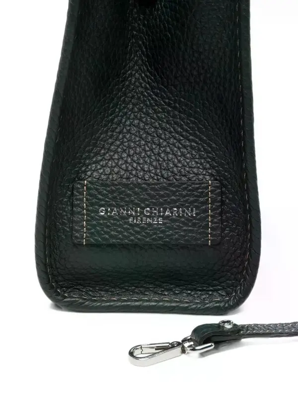 GIANNI CHIARINI Medium Marcella Pebbled Leather Tote Bag