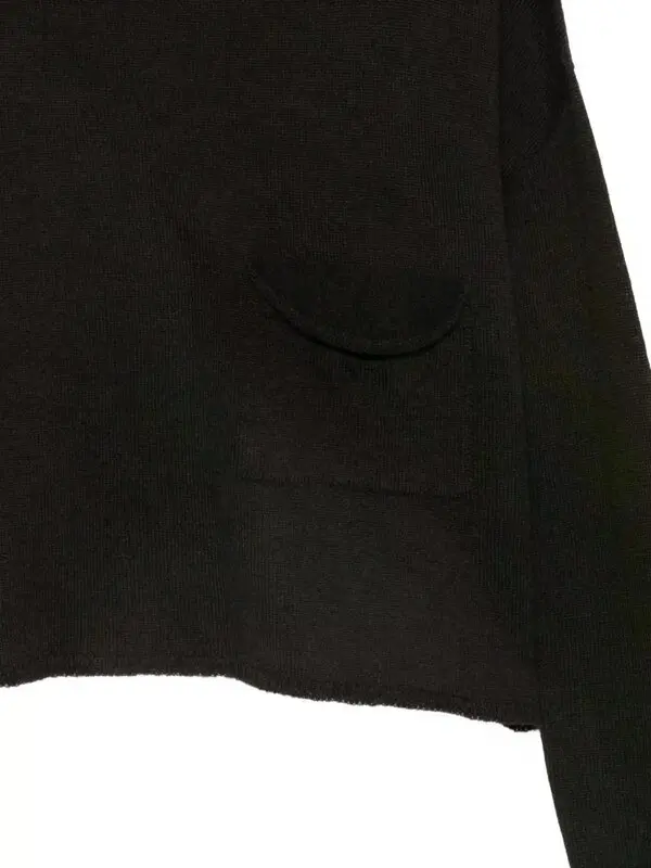 MA'RY'YA Patch-pocket Knitted Sweater
