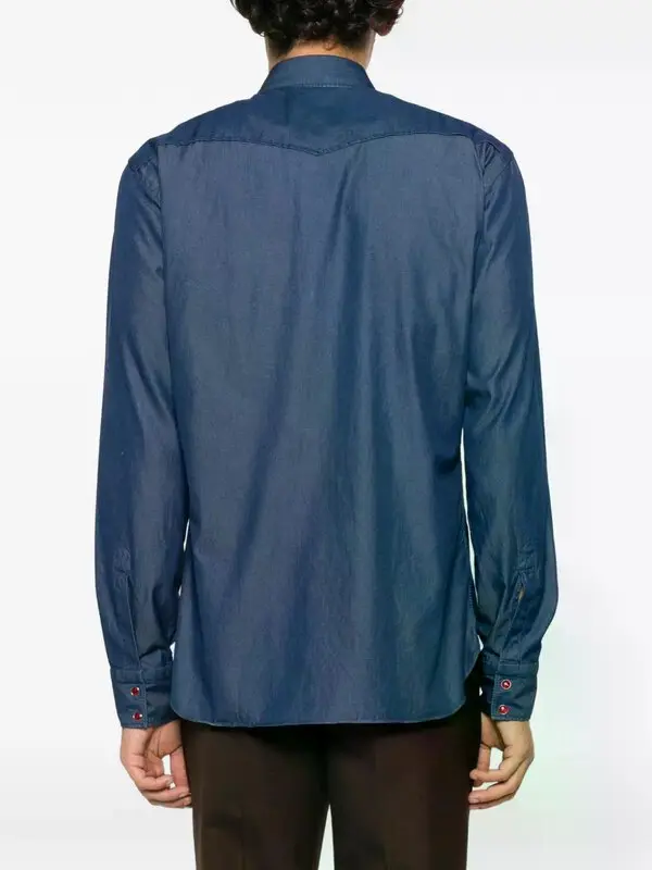 BARBA NAPOLI Western Denim Shirt
