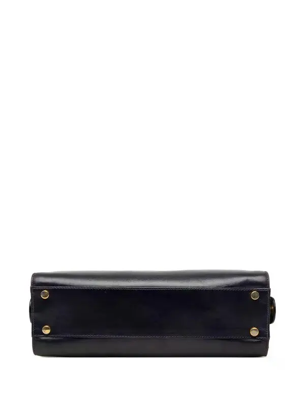 FERRAGAMO 1990-2010 Leather Gancini Dome Satchel