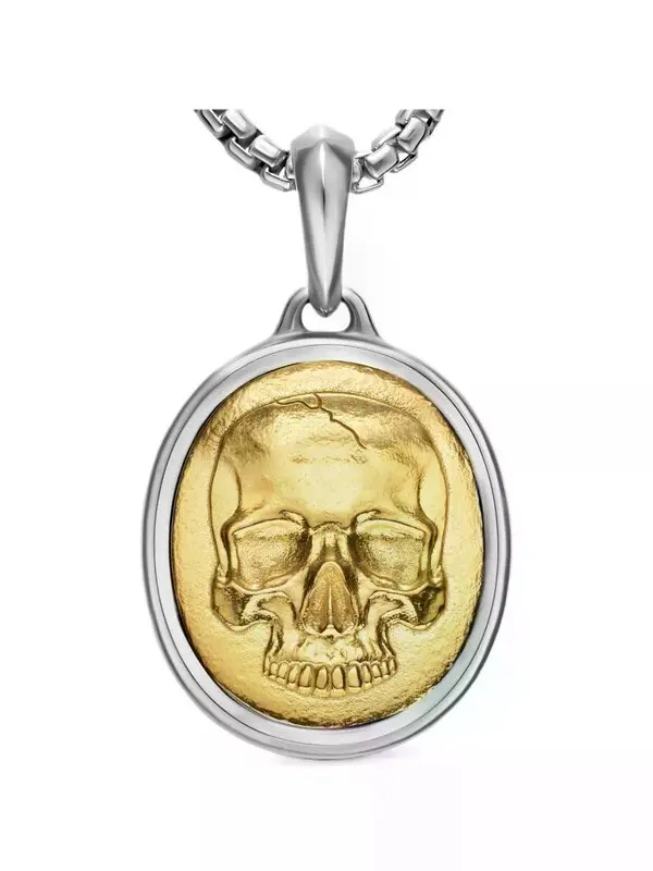 David Yurman Memento Mori Skull Necklace