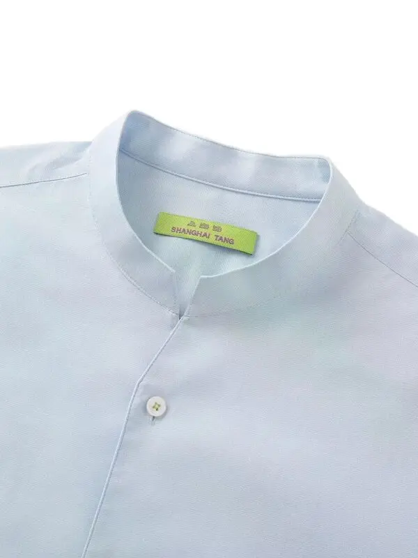 Shanghai Tang Mandarin-collar Long-sleeve Shirt