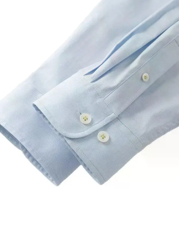 Shanghai Tang Mandarin-collar Long-sleeve Shirt