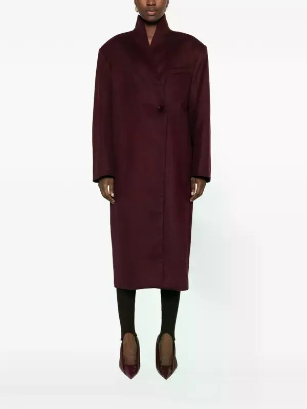 THE FRANKIE SHOP Oversized Single-breasted Coat