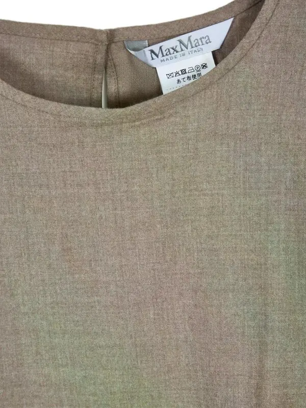 Max Mara Logo-embroidered Long-sleeve Blouse