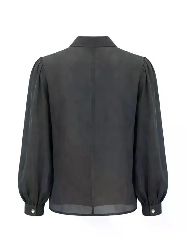 Marella Emme Puff-sleeve V-neck Shirt