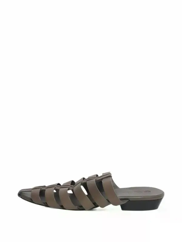 Loro Piana Kaede Caged Sandal - Brown