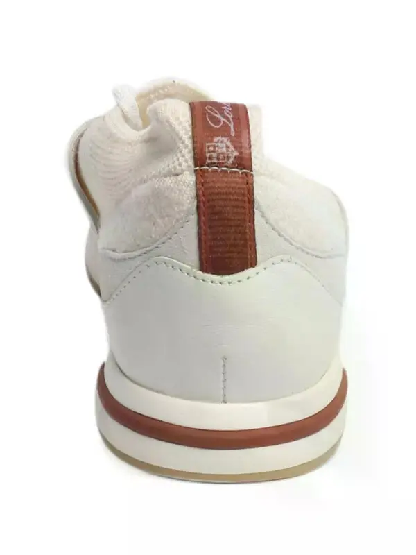 Loro Piana Knit Suede-detail Sneakers