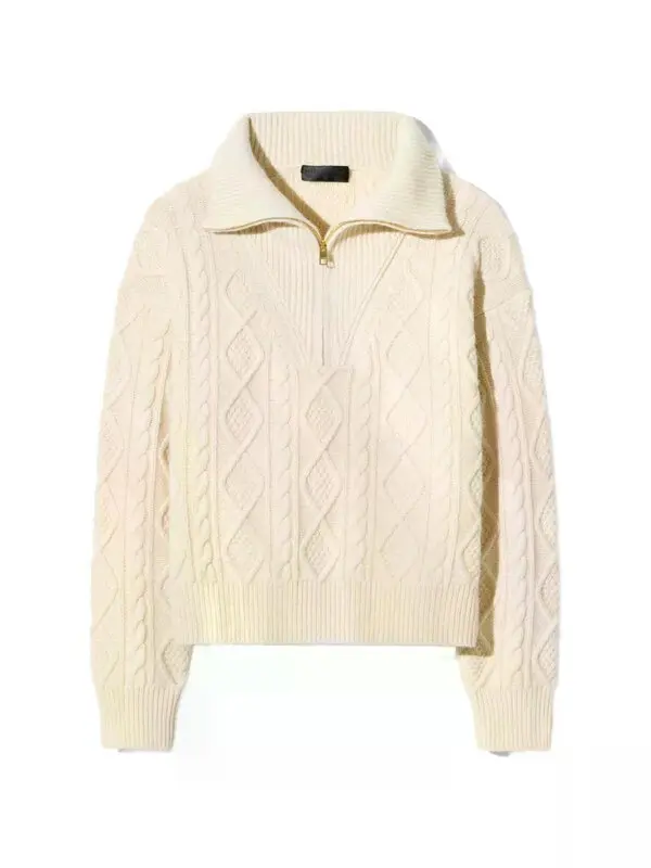NILI LOTAN Jori Cable-knit Sweater