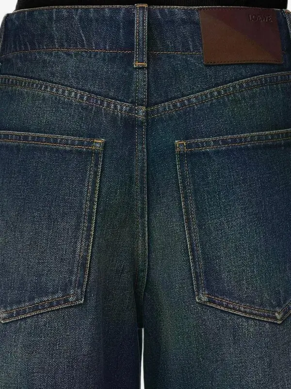 Loewe Barrel Jeans In Denim