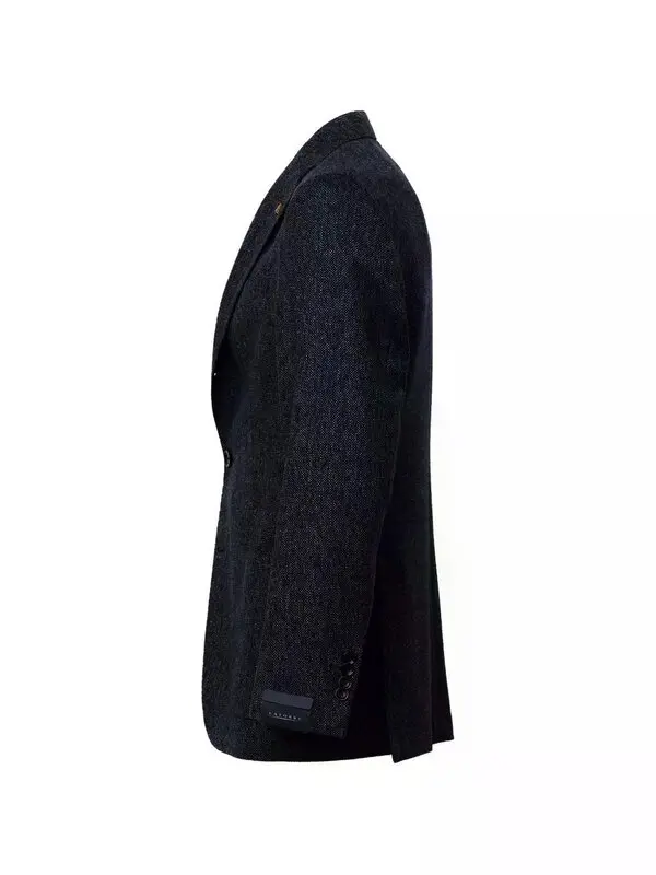 SARTORIO NAPOLI Micro-pattern Wool Blazer