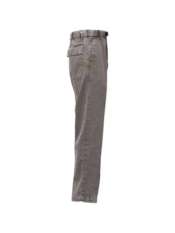 WHITE SAND Fatigue Belted Trousers