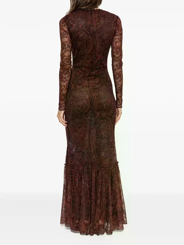 Etro Paisley-print Lace Maxi Dress
