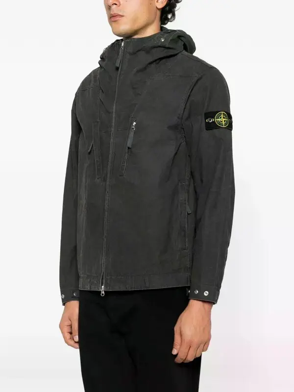Stone Island Tela Resinata Hooded Jacket